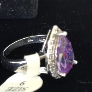 Jewelry | Natural Purple Amethyst Cz Sterling Silver Set | Poshmark